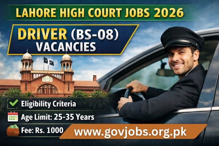 Lahore High Court Jobs 2026 Apply Online - www.lhc.gov.pk